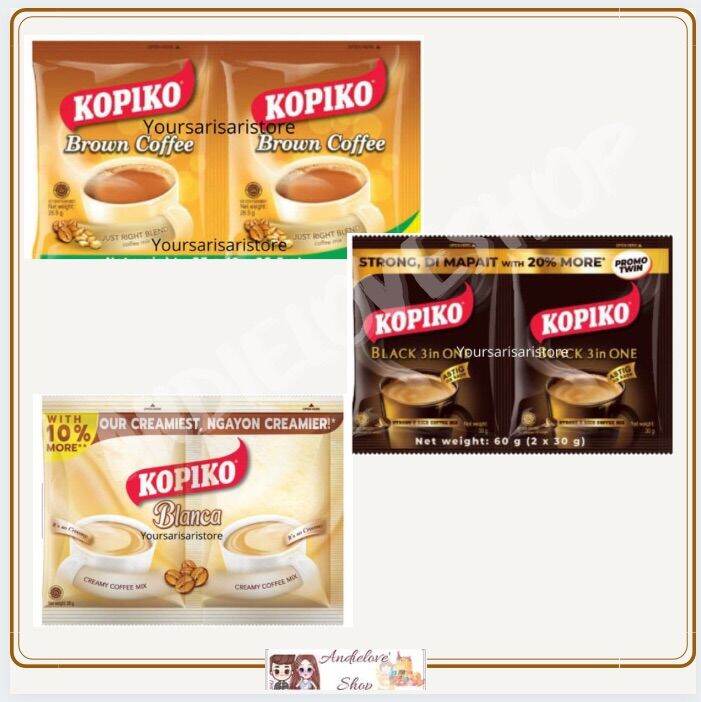 [FOOD] Kopiko Creamy Coffee Mix 3 in 1 ( Blanca, Astig , Brown Coffee ...