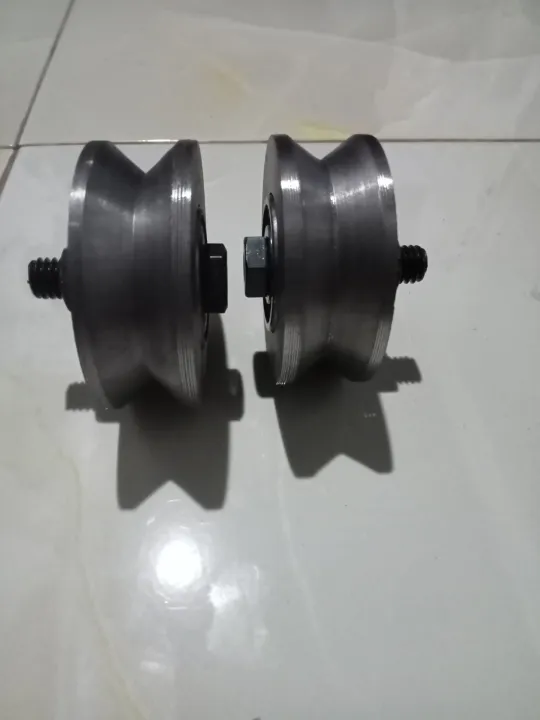 RODA PAGAR BESI siku ukuran 6 CM TANPA CASING DAPAT 2 buah RODA ...