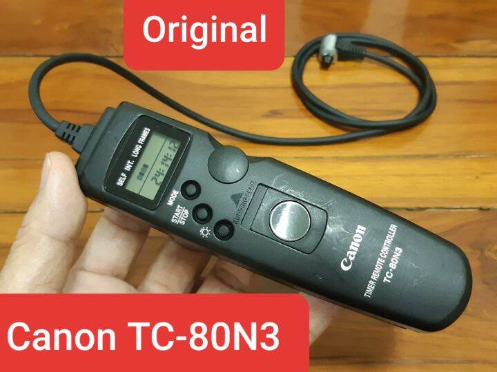 Original Canon Timer Remote Controller TC-80N3 สายลั่นชัตเตอร์แคนนอนของแท้ สภาพใช้งาน ทำงาน ...