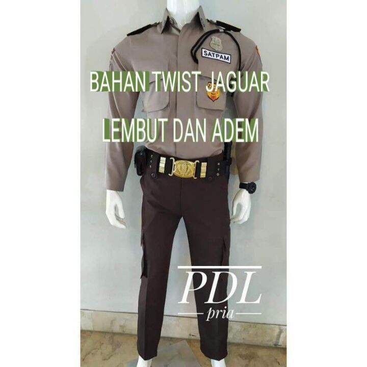 SERAGAM PDL SATPAM SECURITY HIGH TWIST | Lazada Indonesia