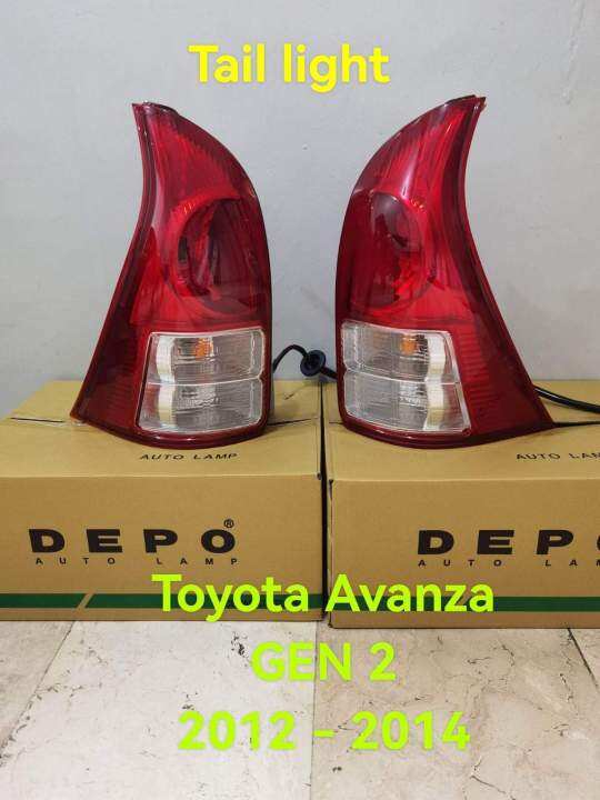 Tail light tail lamp Toyota Avanza Gen 2 2012 - 2014 SET left and right ...