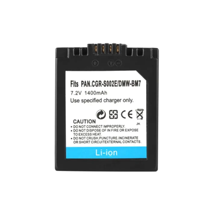 PANASONIC CGA-S002E Battery For Panasonic camera S002 DMC-FZ1 DMC-FZ10 ...