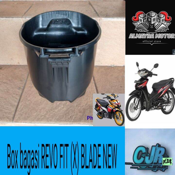 box bagasi box helm bawah jok REVO FIT X FI BLADE NEW INJEKSI | Lazada ...