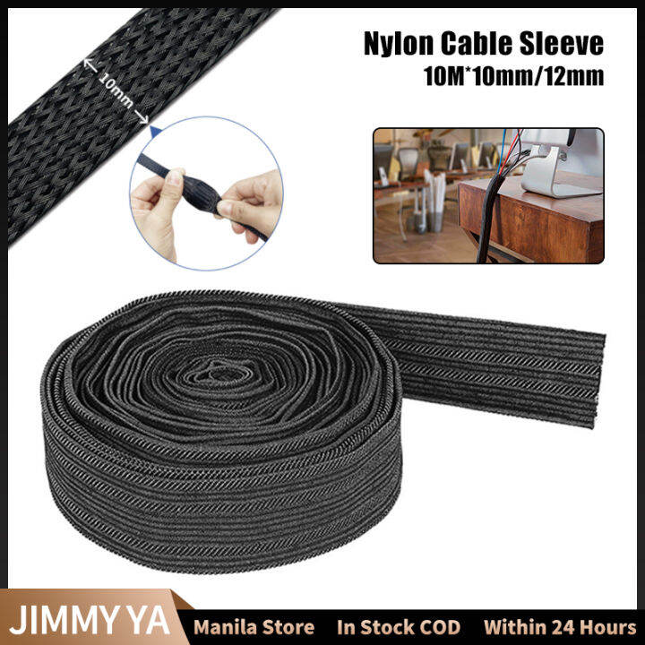 10M Insulated Braid Cable Sleeving Cord Protector Expandable Braided ...