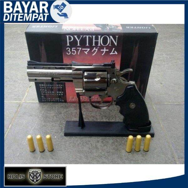 KOREK API PISTOL PHYTON REVOLVER FULL BESI FREE SARUNG MODEL TERBARU ...