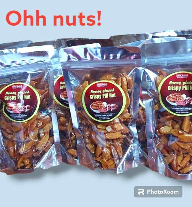 honey glazed pilinuts 100grms pure pili with pure honey from bicol ...