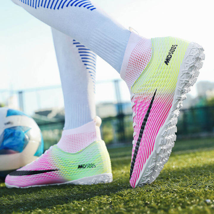 C Luo Massey World Cup Rainbow New Soccer Shoes Male and Female ...