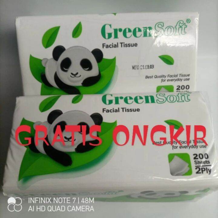 Tissue Green Soft Facial Pop Up 200 Lembar (2ply) | Lazada Indonesia