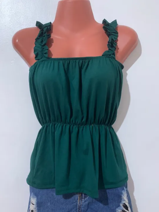 Ruffles spaghetti string top | Lazada PH