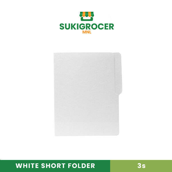 White Short Folder 3s | Lazada PH