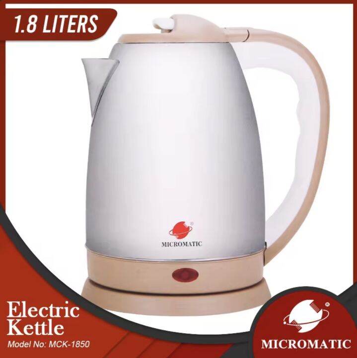 Micromatic MCK-1850 Stainless Steel 1.8L Electric Kettle | Lazada PH