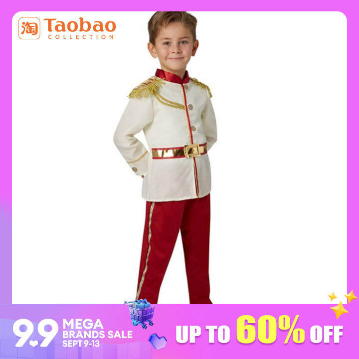 Fairy Tale Stage Play Performance Prince Charming Costume Boy Halloween ...