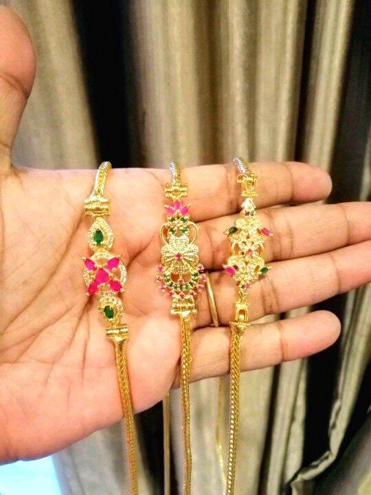 60CM INDIAN THALI CHAIN GOLD PLATED THALI KODI THALI NECKLACES THALI ...