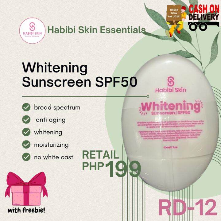 Habibi Whitening Sunscreen Spf50 By Ms Crissa Liaging Lazada Ph
