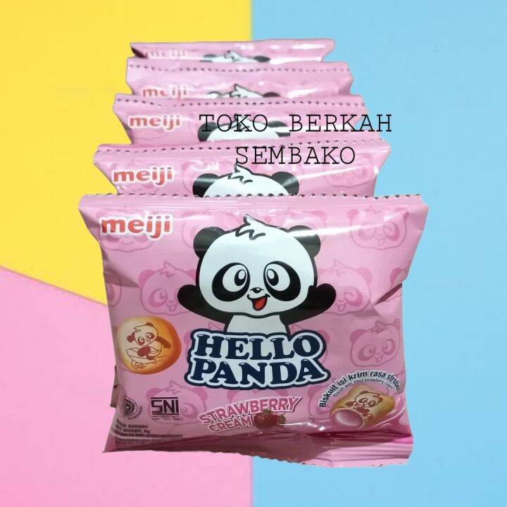 ( RENCENG ) Biskuit Hello Panda Cream Stawberry 8gr isi 10 PCS | Lazada ...