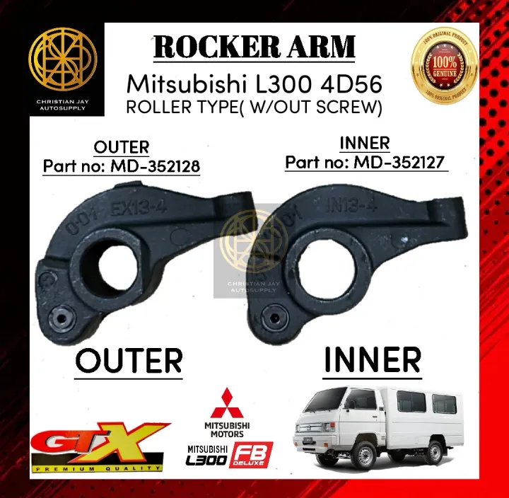 GTX ROCKER ARM MITSUBISHI L300 4D56 (Without Screw Roller Type) INNER ...