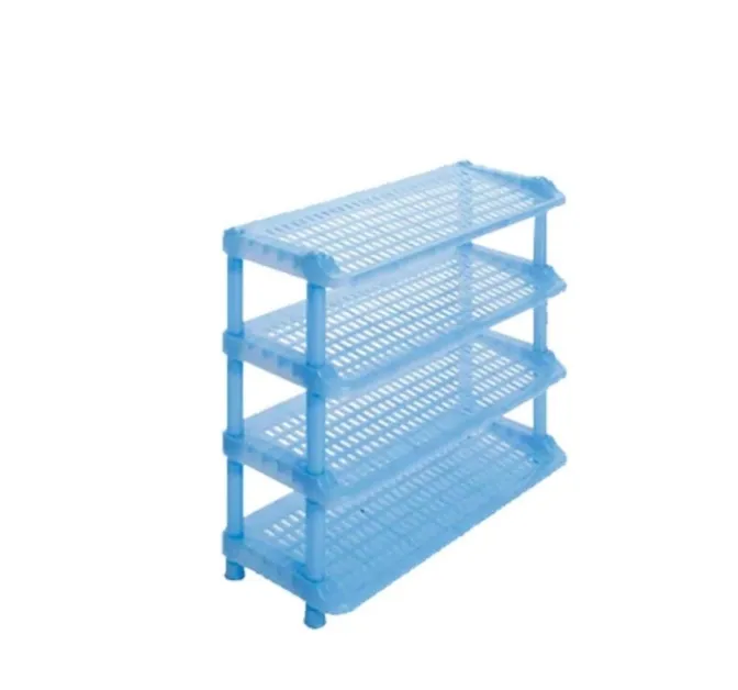 Rak Sepatu Sinpo susun 4 Miring bahan Tebal kuat dan Tahan Lama ...