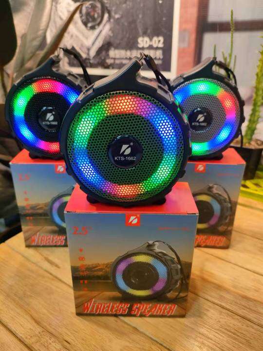 ลำโพงบลูทูธ KTS-1662 ดอก 2.5 นิ้ว ลำโพงไหม่2022 เสียงดี พกพา แถมสายห้อย | Lazada.co.th
