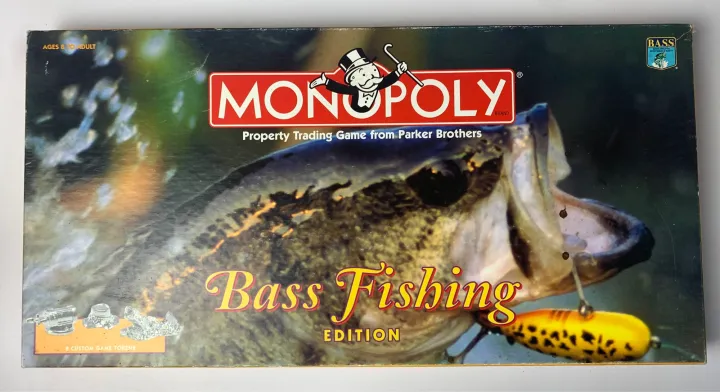 MONOPOLY BASS FISHING : BOARDGAME /Property Trading Game by Parker ...
