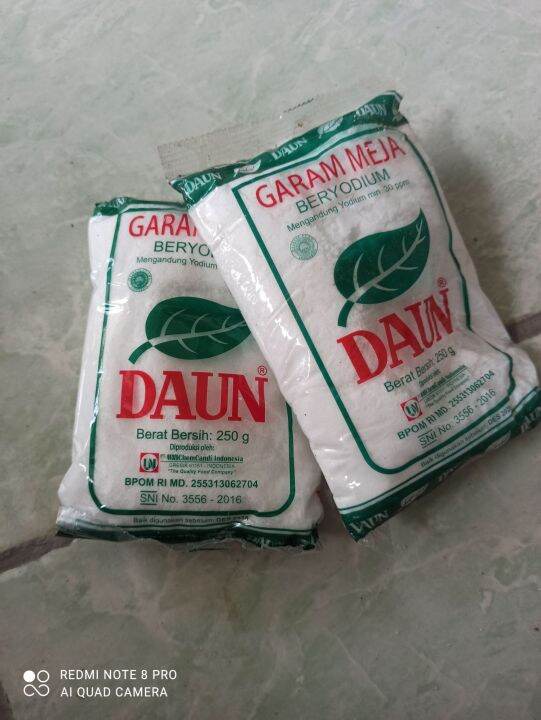 Garam meja beryodium cap daun | Lazada Indonesia