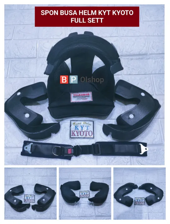 Busa Helm Spon Helm Half Face KYT Kyoto Full Sett Kancing Plastik ...