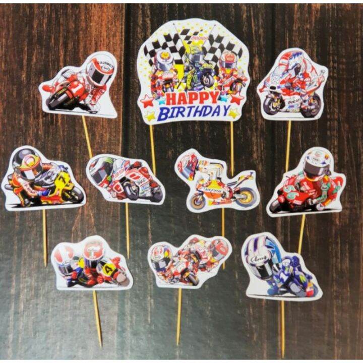 cake topper toper hiasan tusukan kue cake nasi tumpeng ulang tahun ...