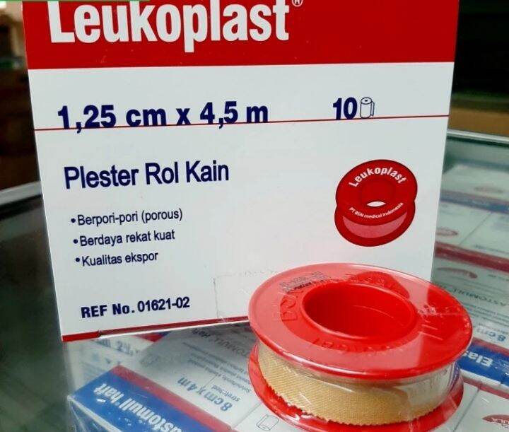 leukoplast 1,25 cm x 4,5 m harga satuan, plester rol kain | Lazada Indonesia