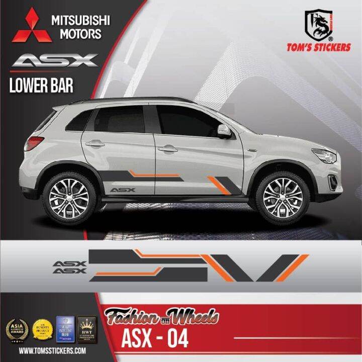 👍👍 MITSUBISHI ASX CAR BODY STICKER SET ASX-04 | Lazada