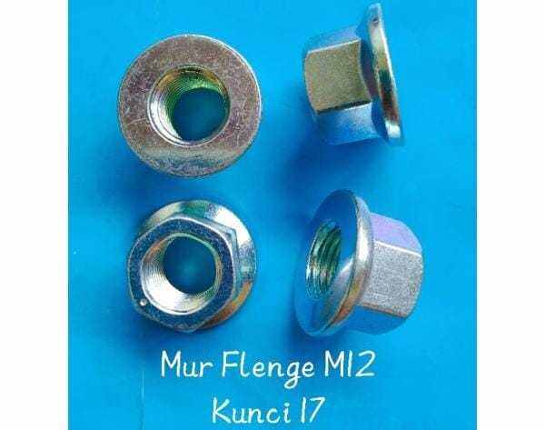 Mur Flange M12 Kunci 17 ( mur bibir ) isi 2 pcs | Lazada Indonesia