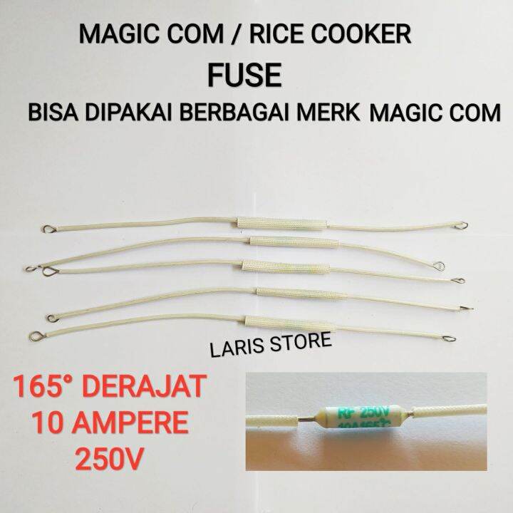 Fuse Magic Com / Rise Cooker 165° Derajat 10 Ampere 250V Bisa untuk ...
