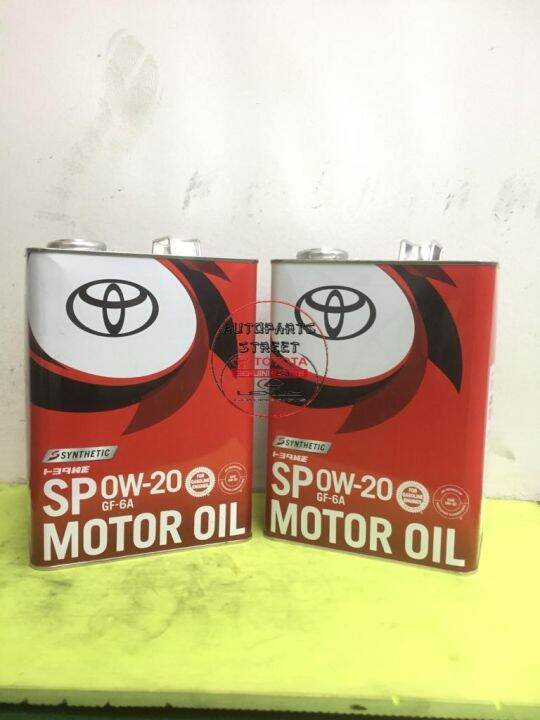 TOYOTA ENGINE OIL SP 0W-20 GF-6A (4L) JAPAN | Lazada