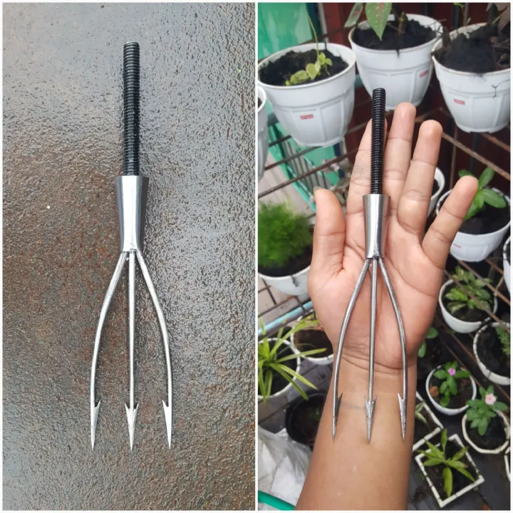 tombak ikan baja mata 3" *model garpu* ukuran 4mm | Lazada Indonesia
