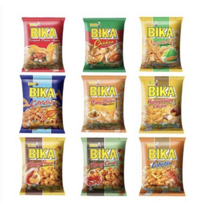 [FAMILY PACK] BIKA KEROPOK ASSORTED FLAVOURS 8PACKS x12G | Lazada