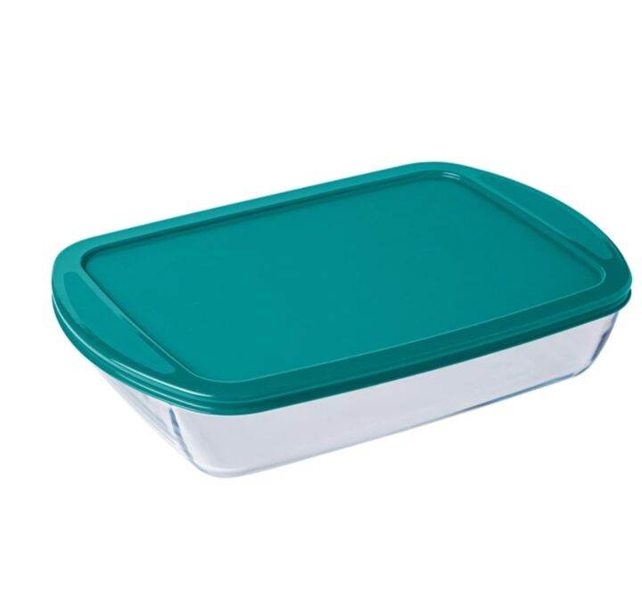 Pyrex Cook & Store Teal 800mL Shallow Rectangle | Lazada PH