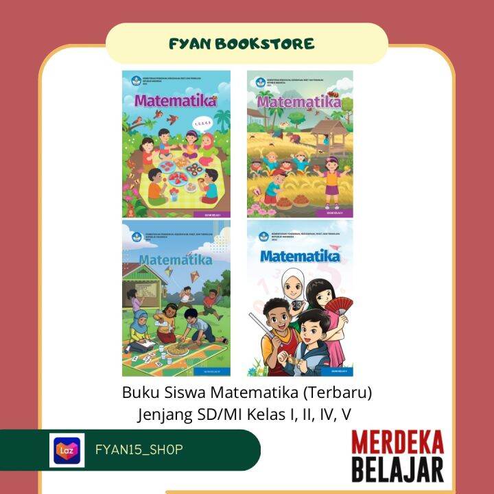Fyan Book Store: Buku Matematika Terbaru Kurikulum Merdeka Jenjang SD ...