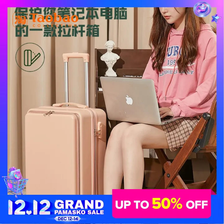 Side Open Luggage Front Open Cover Laptop Men's Business Trolley Case ...