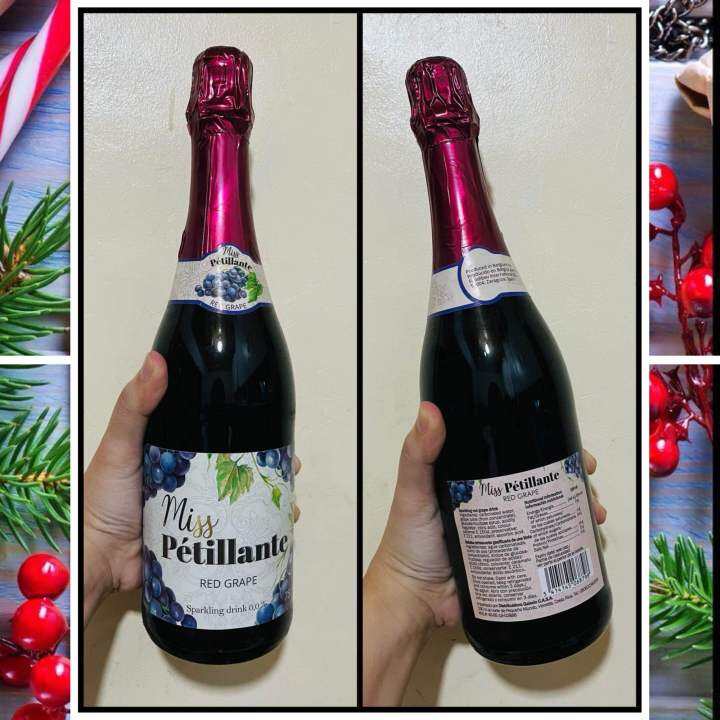 Miss Pètillante Sparkling Red Grape Juice | Non-alcoholic | 750ml ...