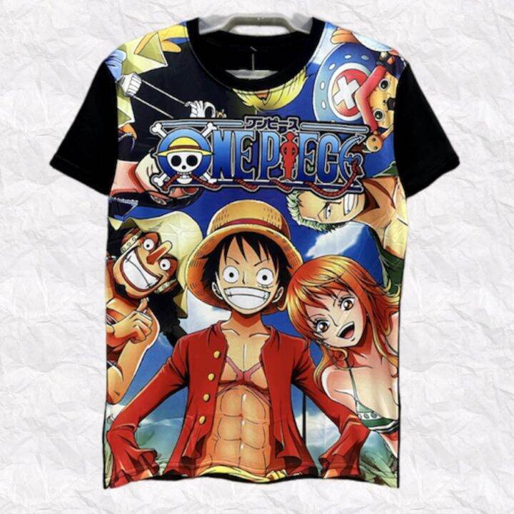 3d Anime Cartoon Character T Shirt One Piece Luffy Naruto Unisex