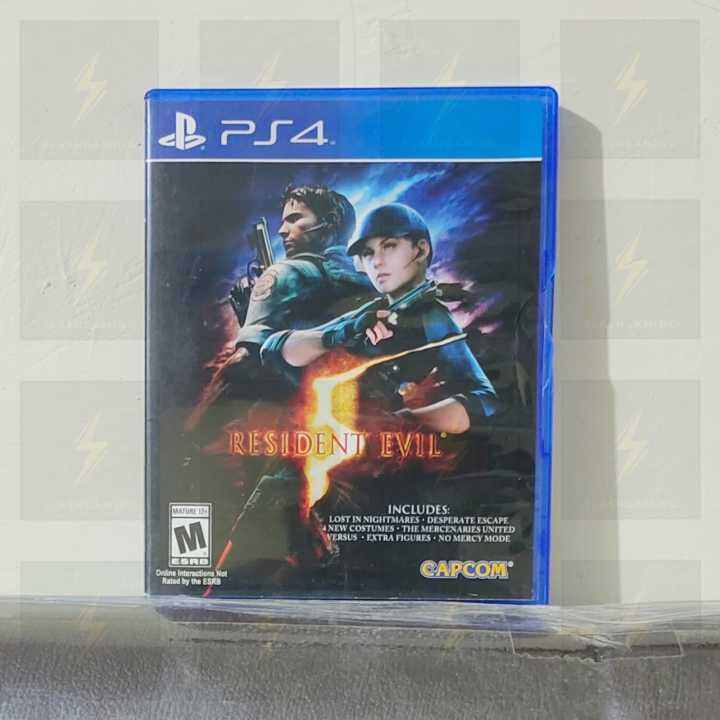 Kaset Resident Evil 5 Ps4 Ps5 Bd Cd Game Playstation Ps 4 5 Bekas