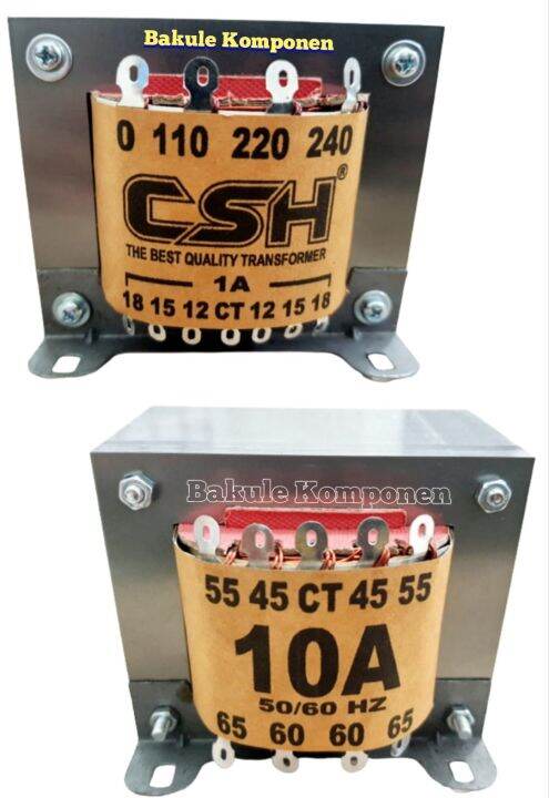 Trafo 10A 65CT full tembaga 100% Tranformer 10 Ampere 65 Volt | Lazada Indonesia