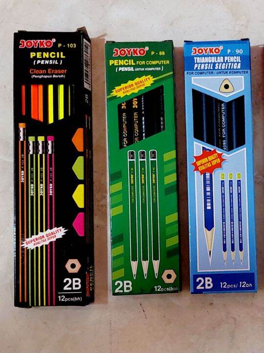 Pensil Joyko 2B P88 / P-90 Pensil segitiga / P-103 /Pensil kayu ...