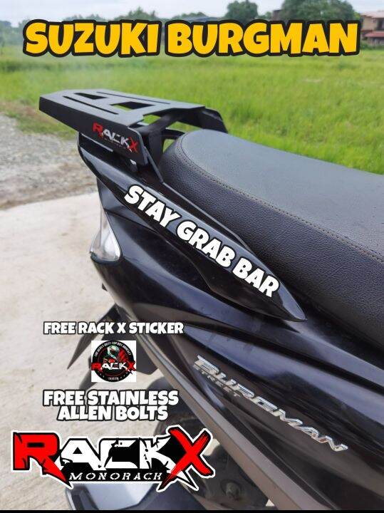 SUZUKI BURGMAN RACK X MONORACK STAY GRAB BAR | Lazada PH