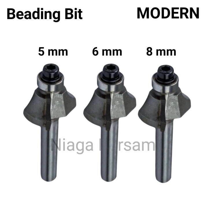 Mata Profil Kayu Beading Bit MODERN 5 mm 6 mm 8 mm Trimmer Pisau Router | Lazada Indonesia