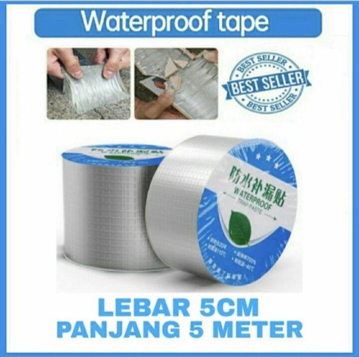 Isolasi aluminium foil anti air lakban pipa talang anti air tape super ...