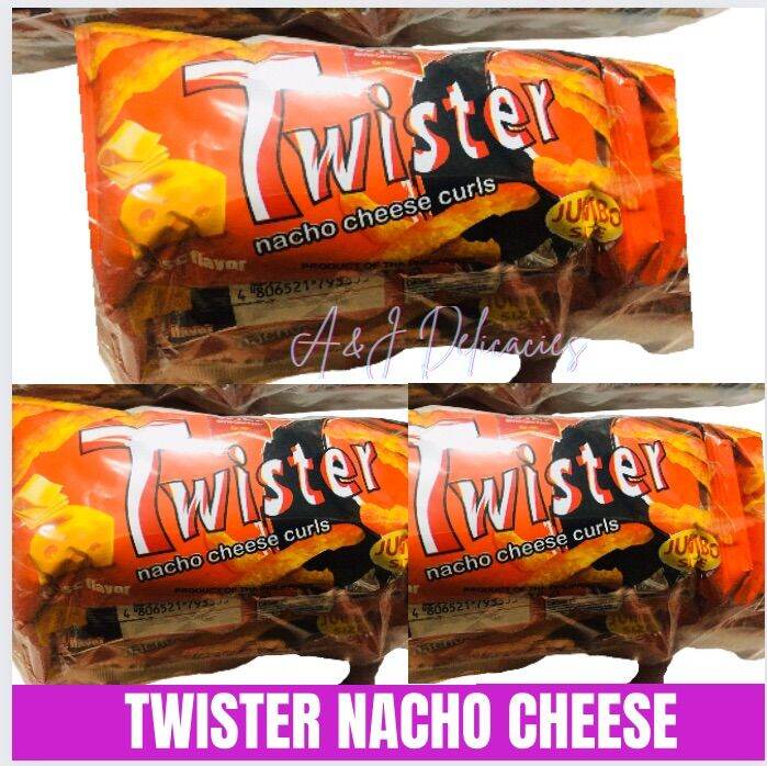 Twister Nacho Cheese Curls (Cheese Flavor) Jumbo Size | Lazada PH