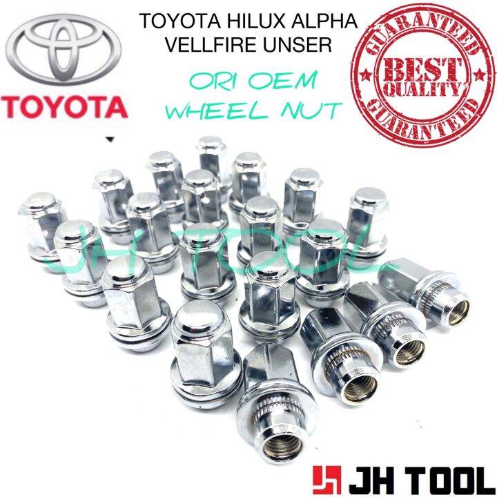 JH TOOL TOYOTA WHEEL NUT CHROME WITH WASHER HILUX FORTUNER Unser Camry ...