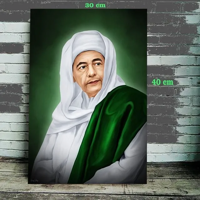 Abani Walldecor Poster Ulama Habib Luthfi Smudge Painting Gambar Habib ...