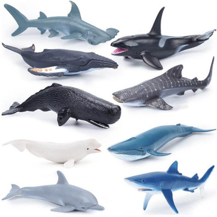 Mainan Anak Mainan Simulasi Ikan Hewan Laut Paus Whale / Hiu / Lumba ...