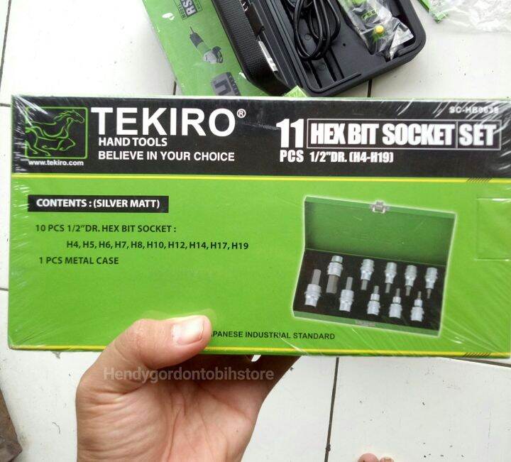 TEKIRO mata sock kunci L set 11pcs hex bit socket set 11pcs mata kunci L | Lazada Indonesia