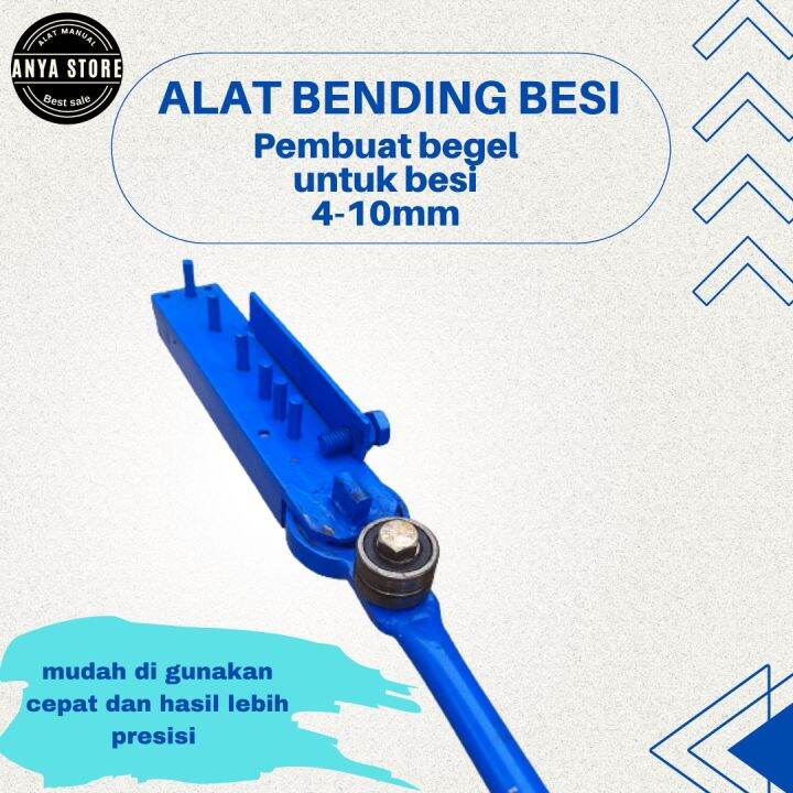 Alat tekuk besi pembuat begel maks 10mm | Lazada Indonesia